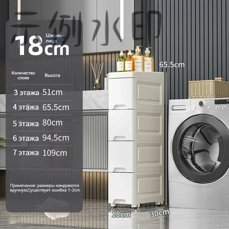 Тумба для ванной, 18х30х65.5 см