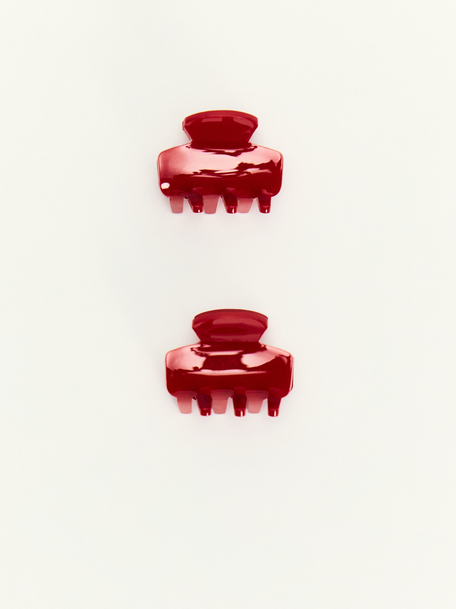 Набор заколок-крабиков для волос Zarina, цвет красный, 2 шт, ZR2602061303-70