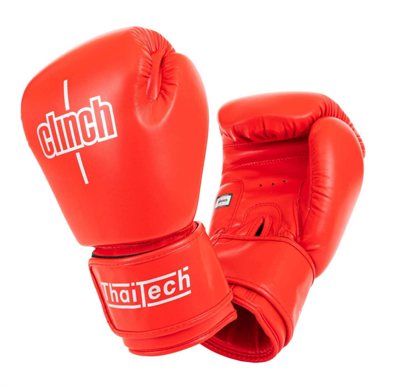 Перчатки боксерские Clinch Muay Thai красные (вес 12 унций) C170