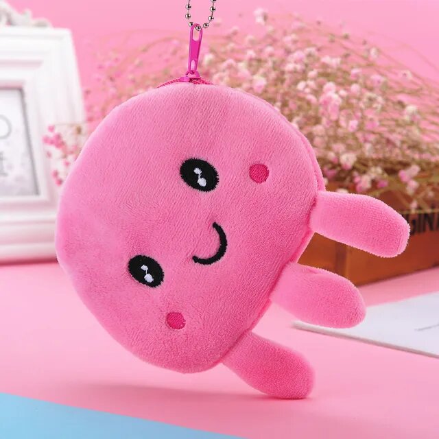 Милый плюшевый кошелек в виде панды, кошелек на молнии, USB-гарнитура, мини-сумочка, брелок, подарок на день рождения для ребенка.