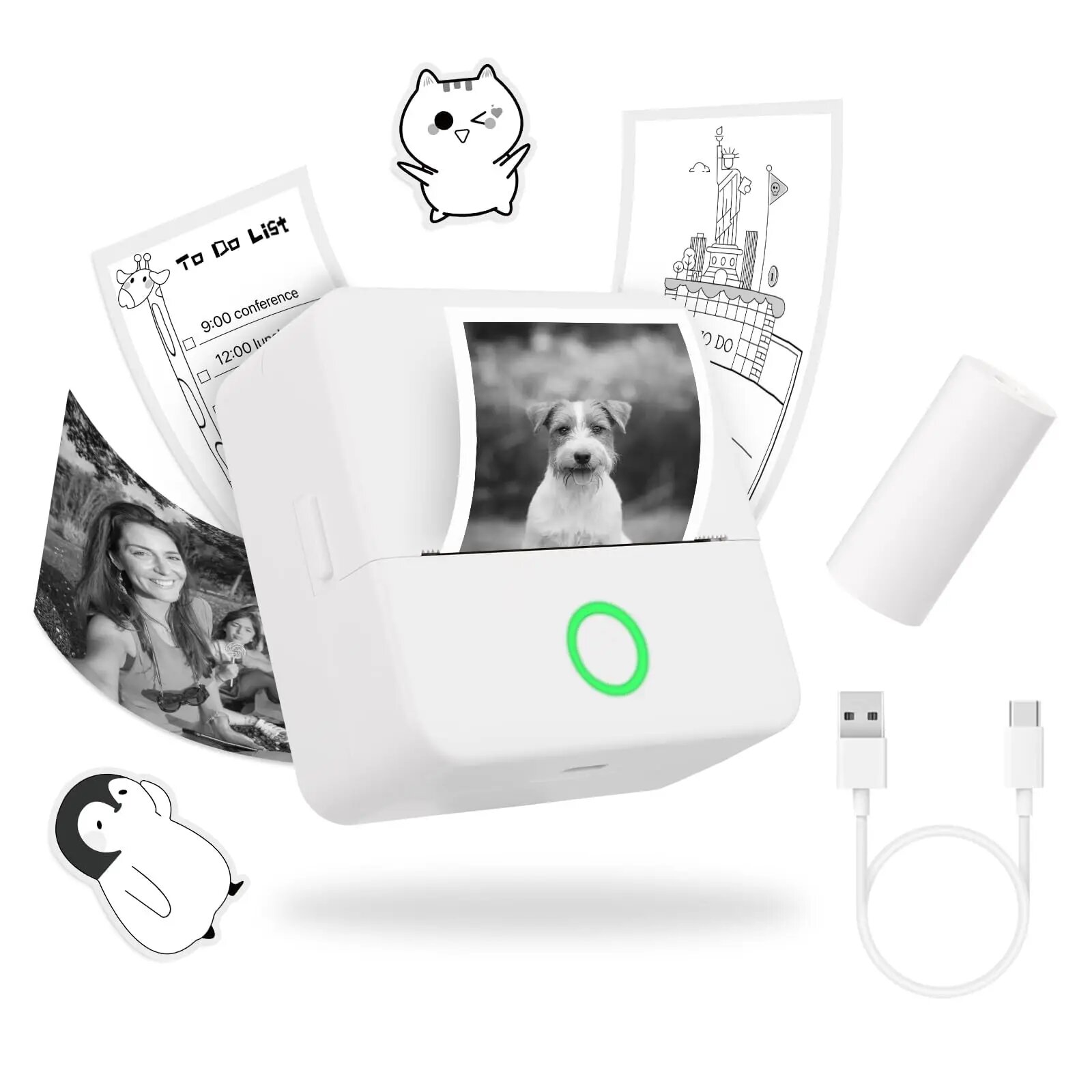 QKX Портативный термальный принтер Only Printer