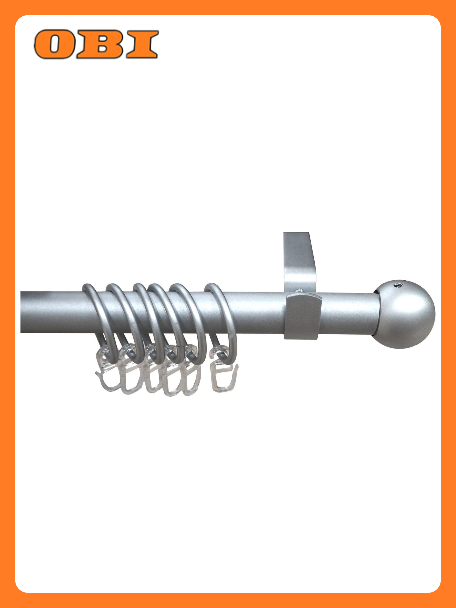 Карниз Home Accessory, раздвижной, металл, серебристый, 1,6-3,2 м