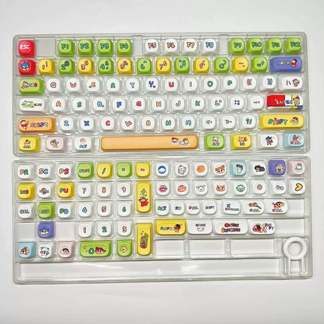 Кастомные кейкапы для механической клавиатуры PBT с сублимационной печатью, высокопрофильные, с дизайном Куроми и