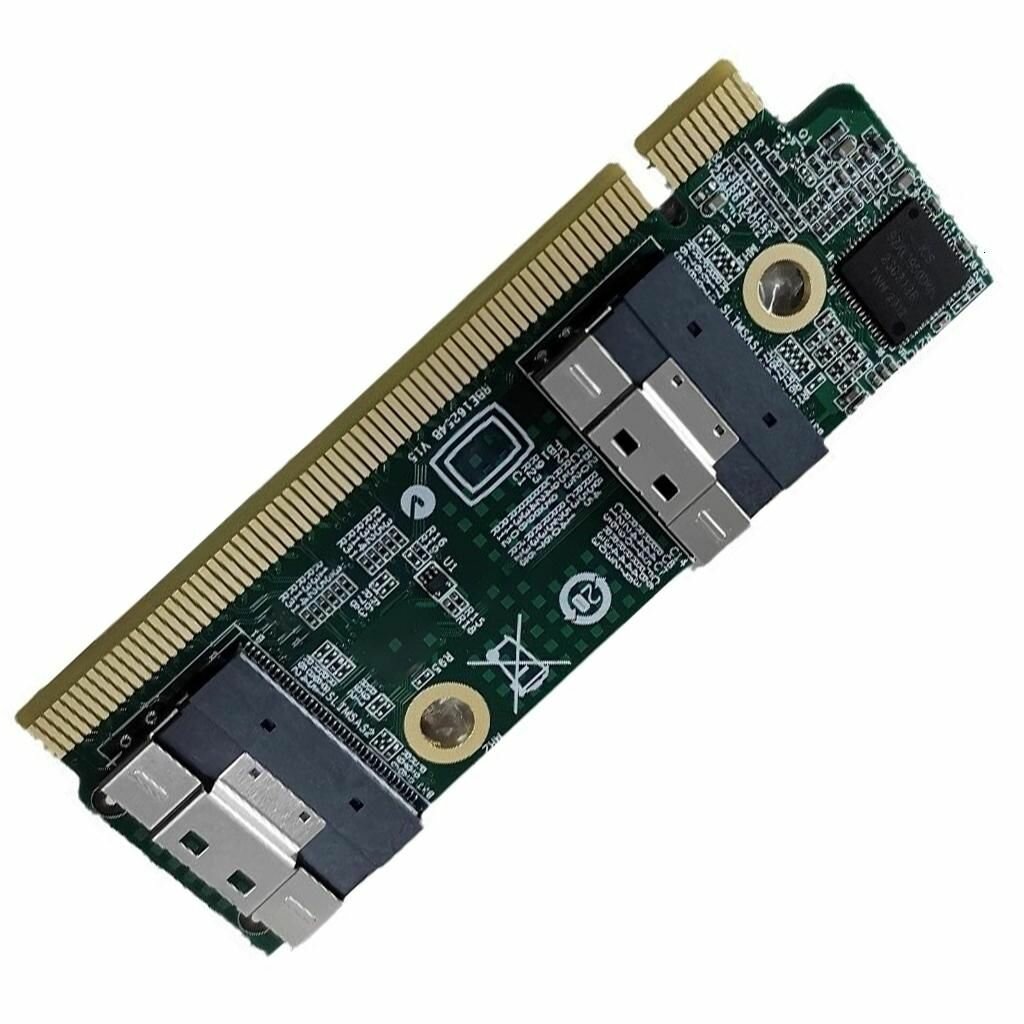 Адаптер SFF-8654 к PCIe x16 x8 для сервера 1U