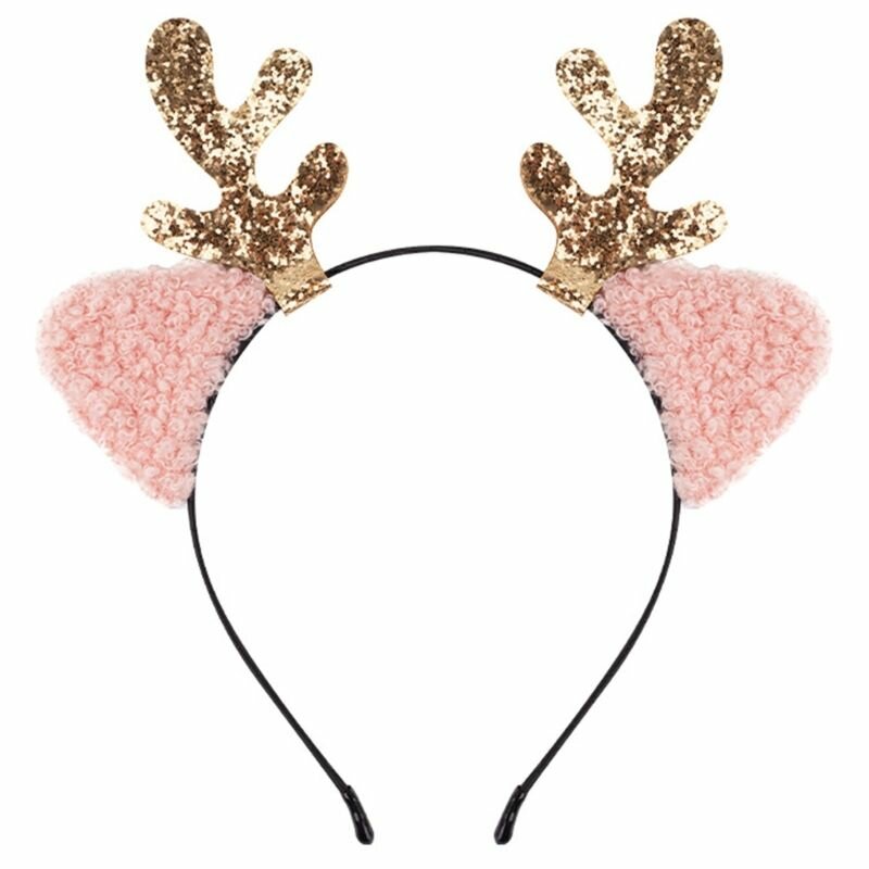 Рождественский мультфильм Christmas antlers star с таким же набором повязок на голову из кошачьих ушей лося-antlers pink