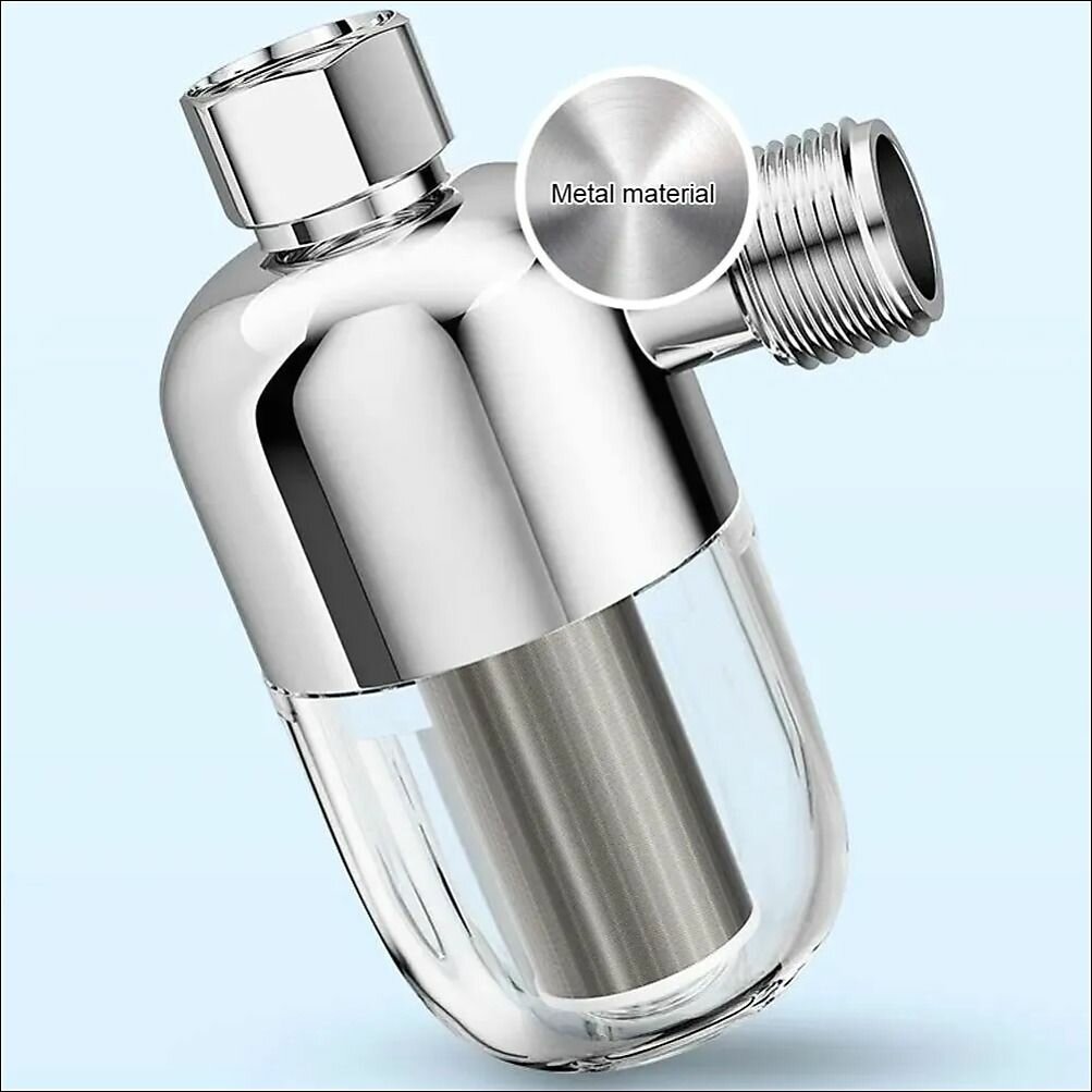 Фильтр для воды F001, для душа, многоразовый, промывной, грубой очистки, для горячей воды