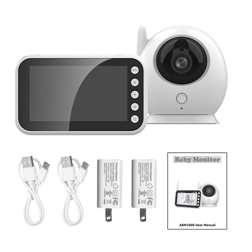 2,4 ГГц монитор FHSS с камерой 720p 4,3 дюйма ЖК -экрана видеокамера 2 Way Audio Prying Motion Обнаружение инфракрасного ночного видения 8