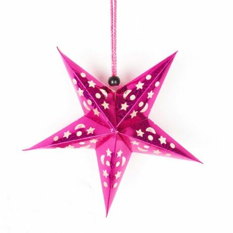 Украшение подвесное фиолетовое малое