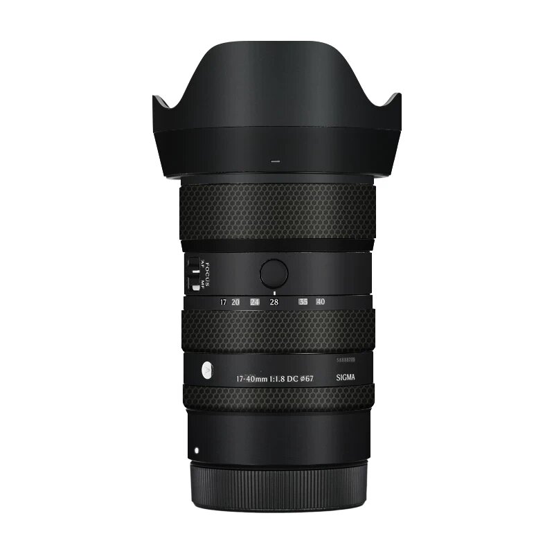 Защитная пленка для объектива Canon RF - Матовый черный, совместима с Sigma 17-40mm F1.8