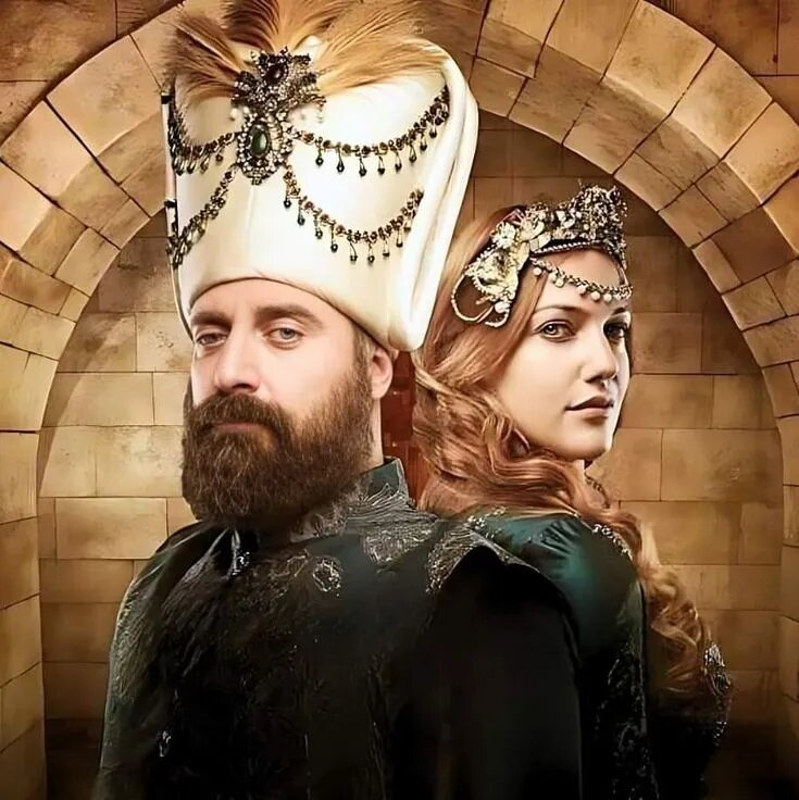 Алмазная мозаика "великолепный век султан и хюррем любовь" Алмазная вышивка / картина стразами Полная выкладка 40х50