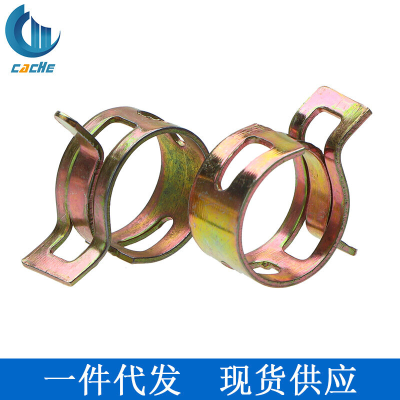 Фабрика 100 шт. В штучной упаковке цветное оцинкованное эластичное кольцо-обруч 6-17 мм немецкий зажим для горла обруч