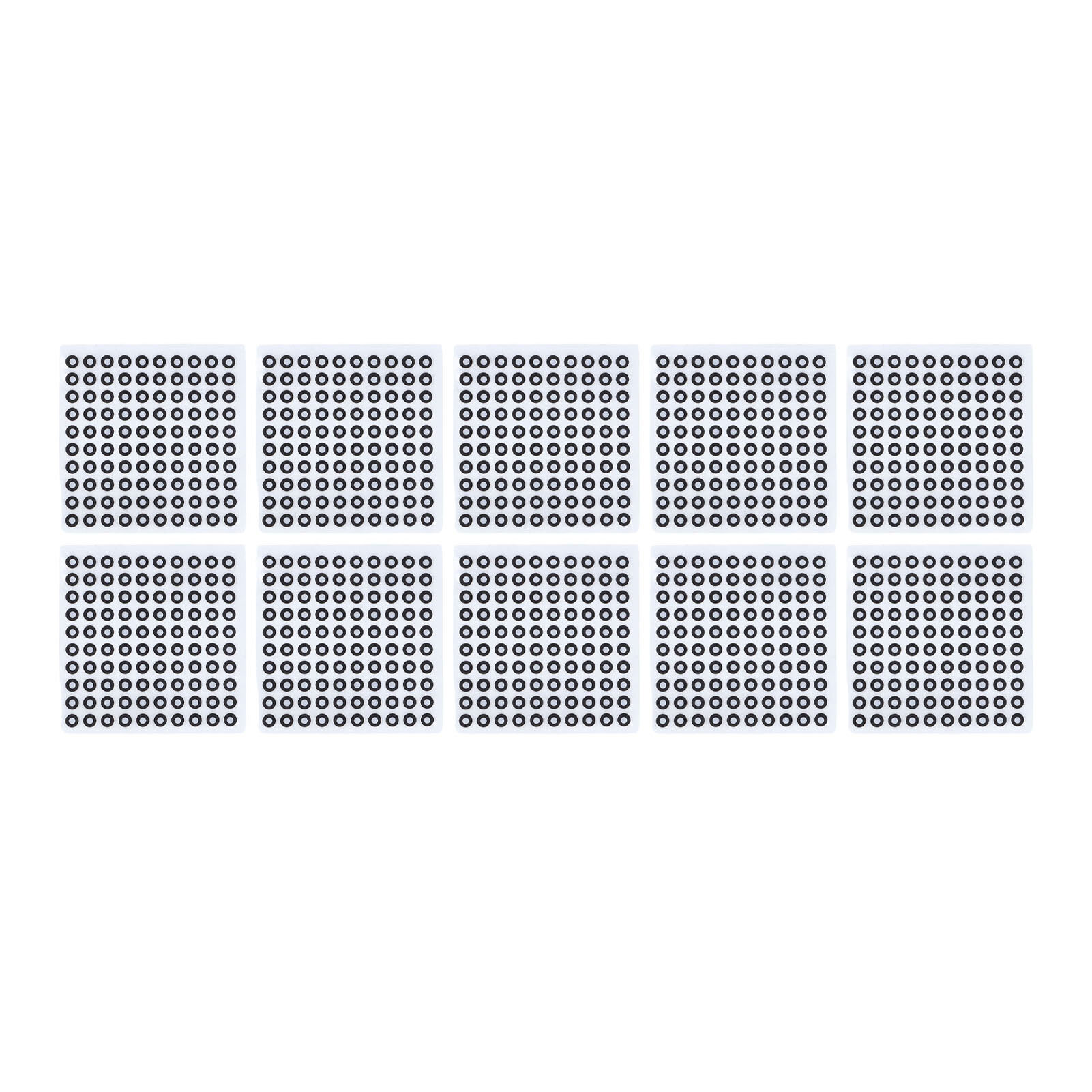 10 листов 3D -сканирование точек маркера Диффузное отражение.