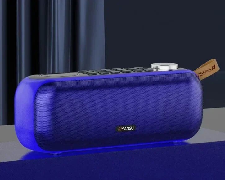 SANSUI F76 портативный Bluetooth-динамик blue