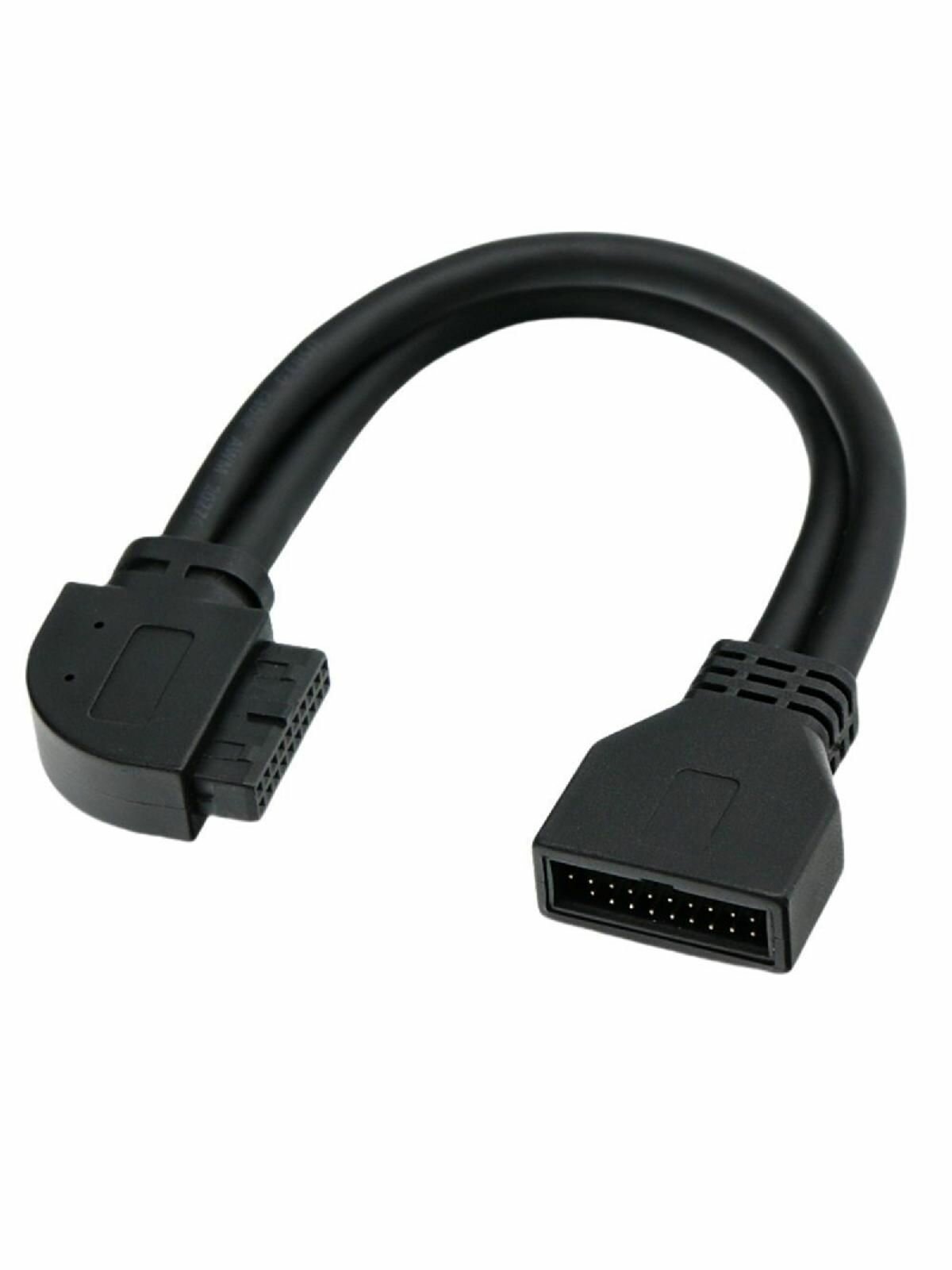 USB 3.0 материнская плата 19Pin на 20pin угловой удлинитель - вправо