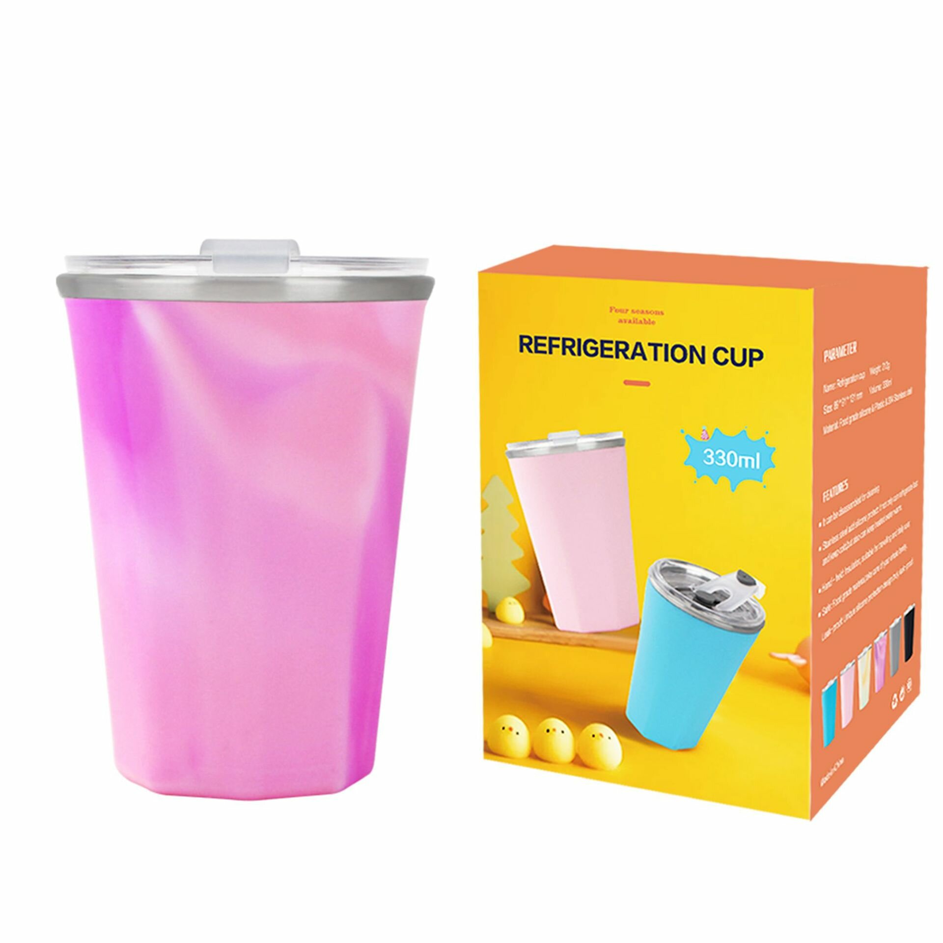 Креативная кружка для льда, охлаждающая кружка, двухслойная кружка для воды большой емкости, кружка для ледяного пива, кружка для быстрого замораживания.