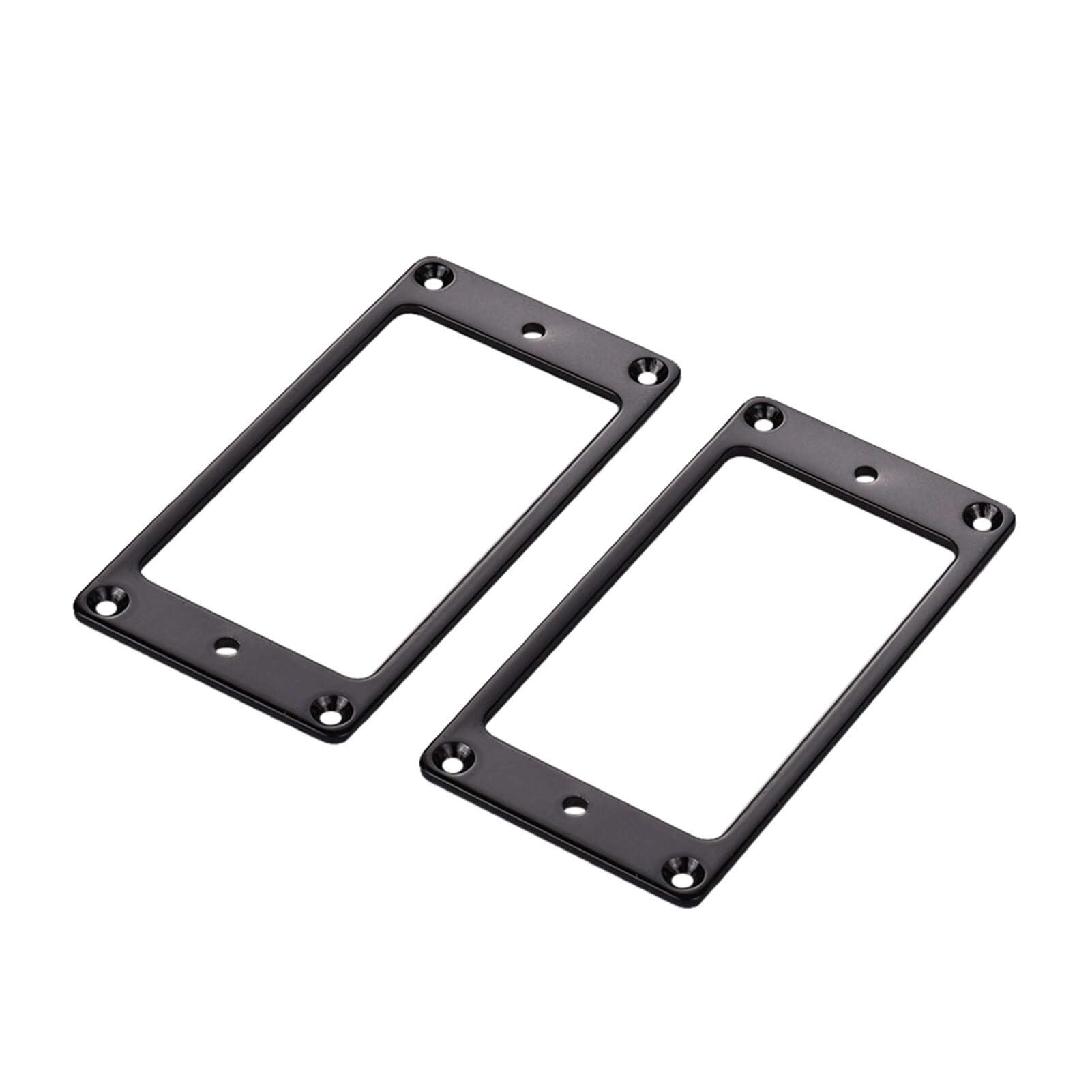 2pcs Монтажные Кольца для Грифов Humbucker, Ковшовый Рамочный Набор Для Замены на Гитары LP, Цвет: Черный/Золотой/Серебряный, Материал: Медь, Размер: 8.9*4.5*0.4cm, Вес: 44g, Размер Упаковки: 12.2*8*0.5cm, Вес Упаковки: 45g
