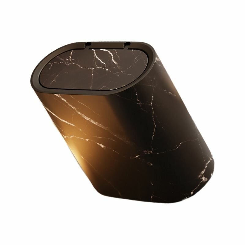 Маленькое мусорное ведро с крышкой, маленькое в ванной-черный