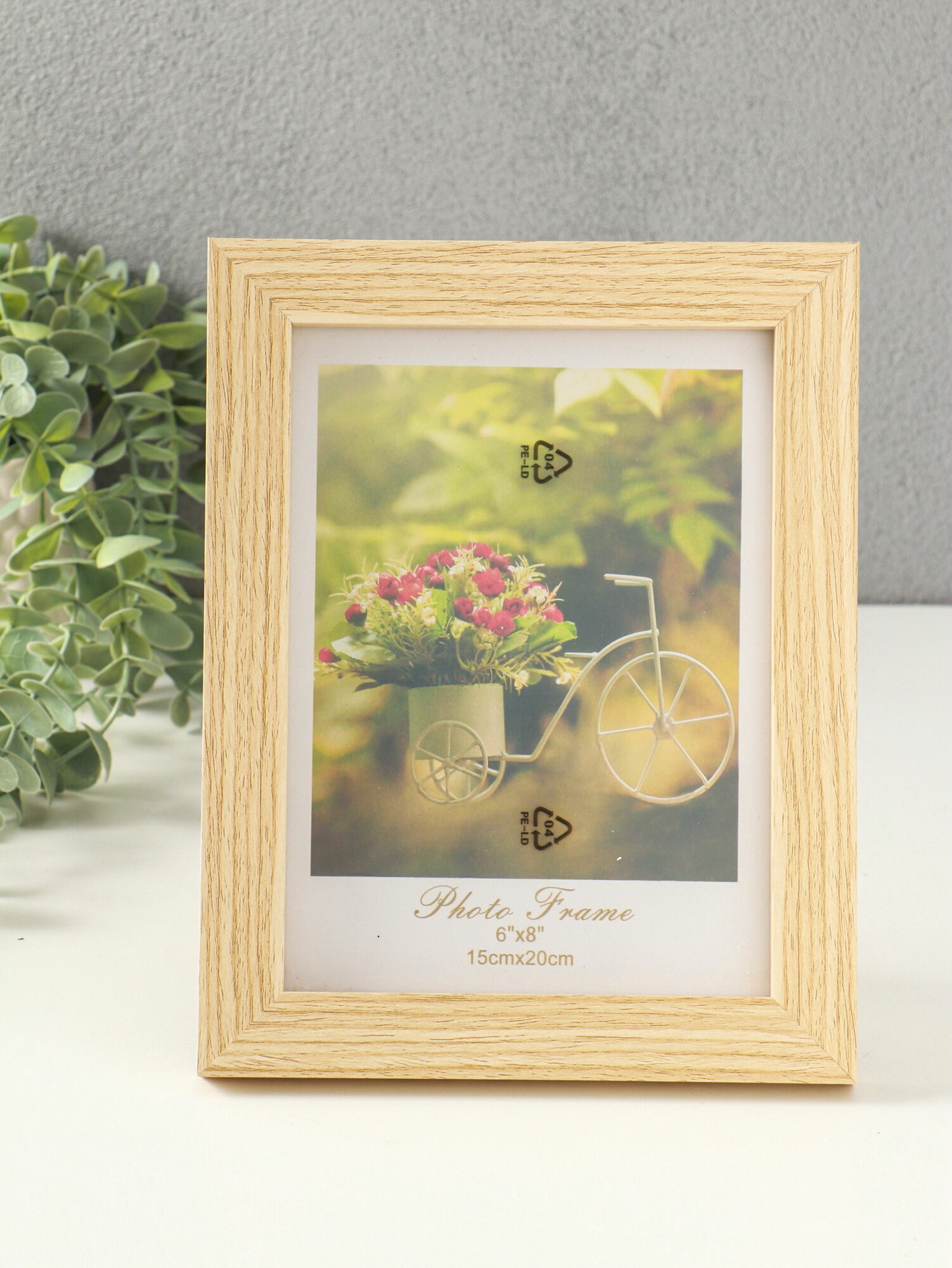 Фоторамка для фото 15x20 см "Эко стиль", МДФ, 2.5x18x21 см, вид крепежа: подвес + подставка