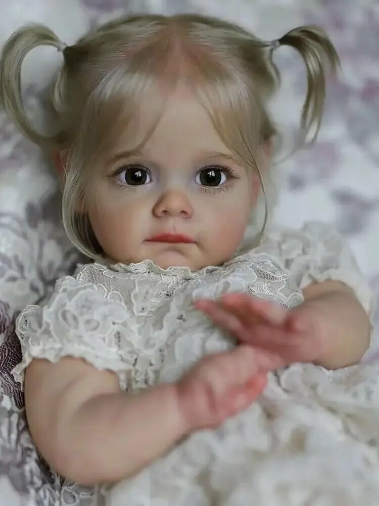Кукла реборн 60 см, девочка, тканевое тело