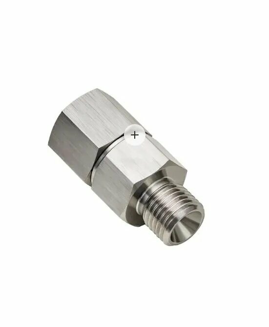 GEALFIS Поворотная муфта с резьбой 3/8 1 шт, антикоррозийная с титановым покрытием, самоцентрирующаяся с гидрозащитой, для моек высокого давления, давление 300 бар