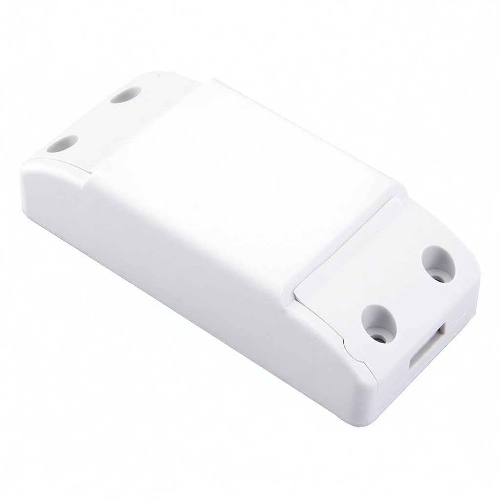 SONOFF 10A Белый DIY Умный WiFi Выключатель с Удаленным Управлением через Смарт-Приложение, Максимальная Мощность 2200W, Максимальная Нагрузка 10A, Вход AC 90V-250V, WiFi IEEE 802.11 b/g/n, Размеры продукта 9*4*2.5cm, Вес продукта 45g, В комплект входят