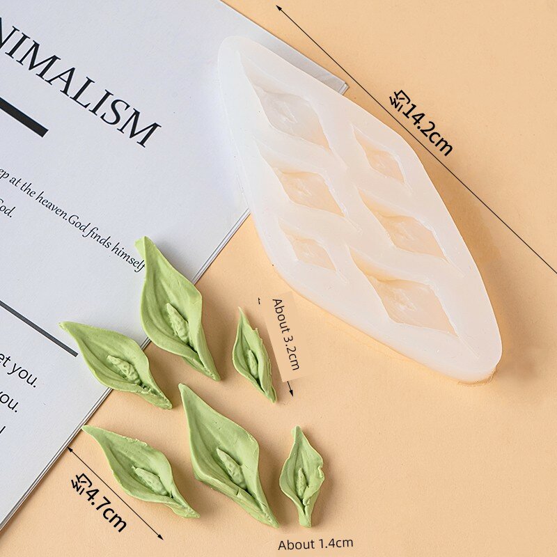 Модная силиконовая форма для выпечки в виде тюльпана, для декора тортов, из фонтанчика или шоколада, в виде лепестков,