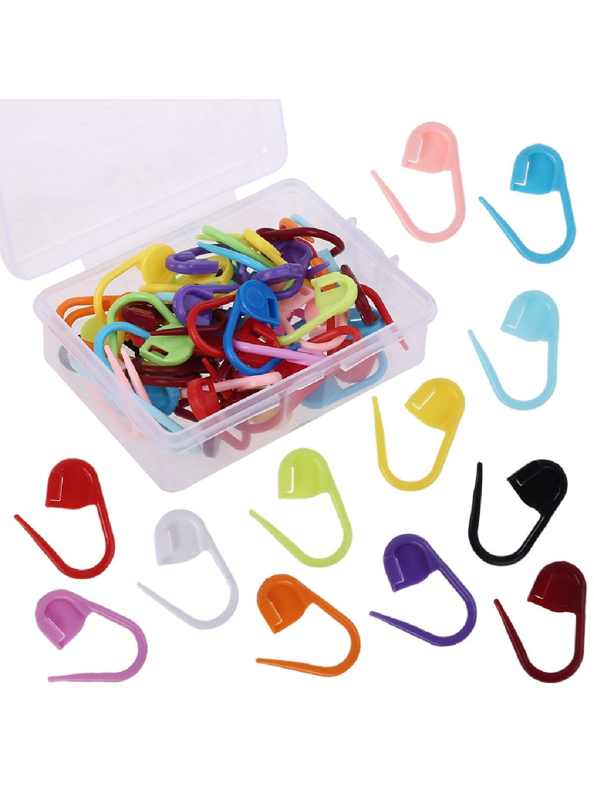 50 шт микс цветов трикотажного стежка счетчик вязание крючком замок стежка маркеры булавка декор DIY ремесло швейные проекты