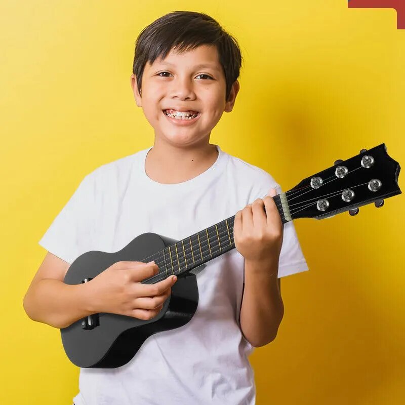 Детская игрушка-гитара, размер гитар для начинающих, акустическая для детей, деревянная 53.50X17.00X5.50CM