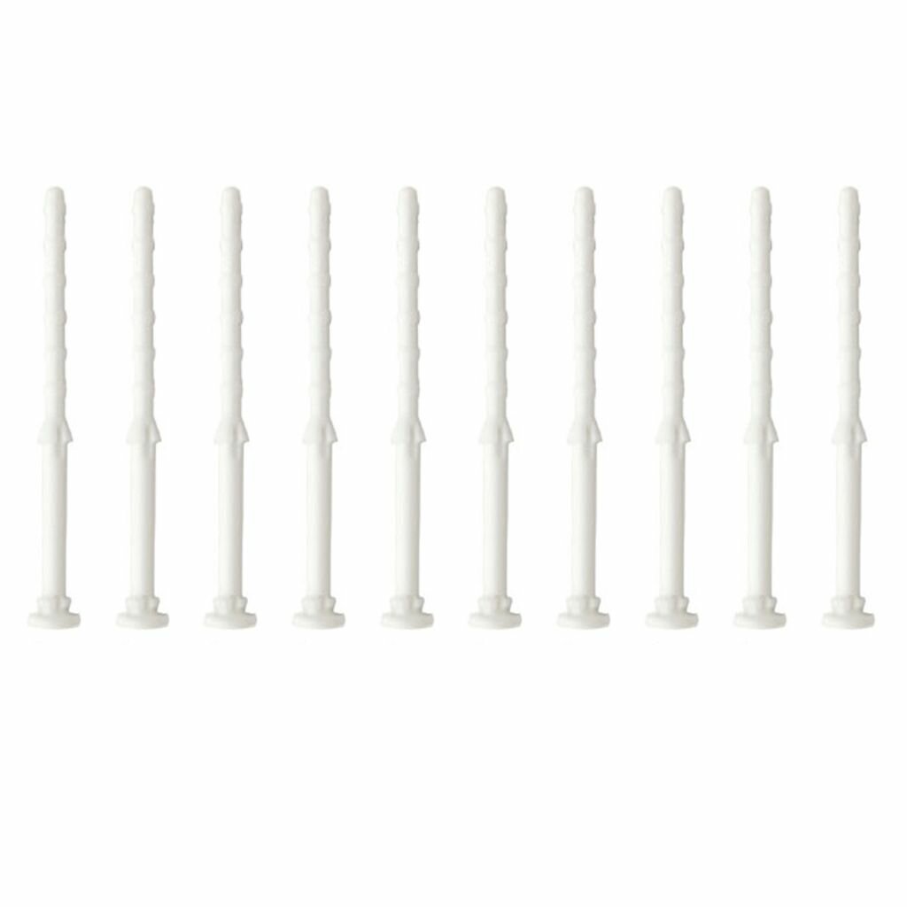 10 шт. 25 мм антивибрационные резиновые заклепки для вентиляторов ПК, Белый - B