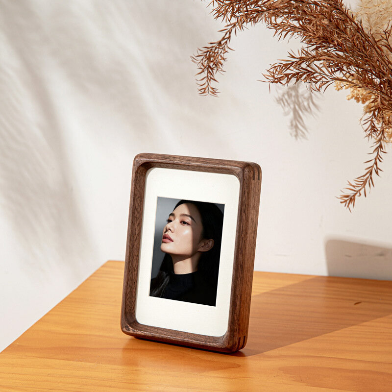 Китайский стиль рамки для картин из массива дерева с шипами и пазами 6 дюймов 7 дюймов 8 дюймов 10 дюймов деревянная рамка для демонстрации высококачественных каллиграфических работ с закругленными углами пустая рамка