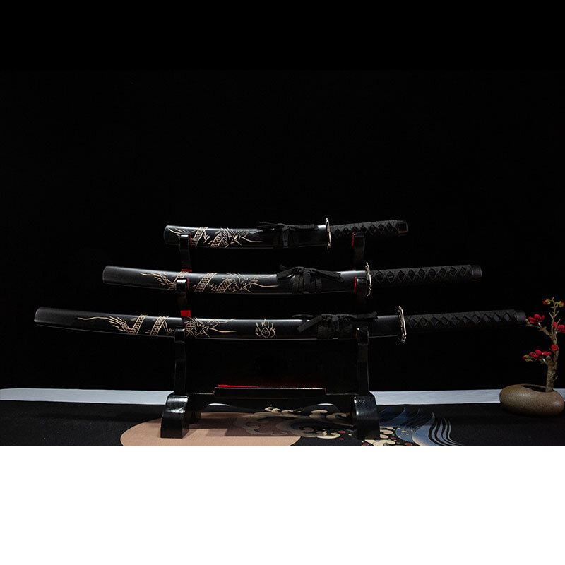 Специальная цена оптовый набор японских мечей длинный меч вакидзаси восточный самурайский короткий меч ручной работы из углеродной стали меч для внешней торговли не заточенный