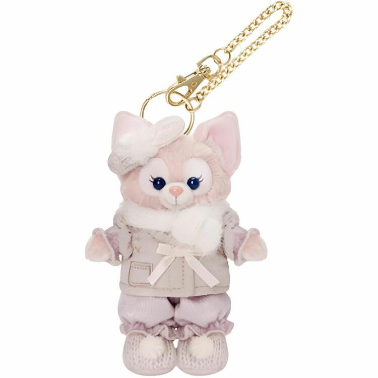Disney x DISNEYLAND Duffy Little Buddy Collection LinaBell Lazy 2.0 Key Ring Plush Pendant 13cm Height Shanghai Disney null