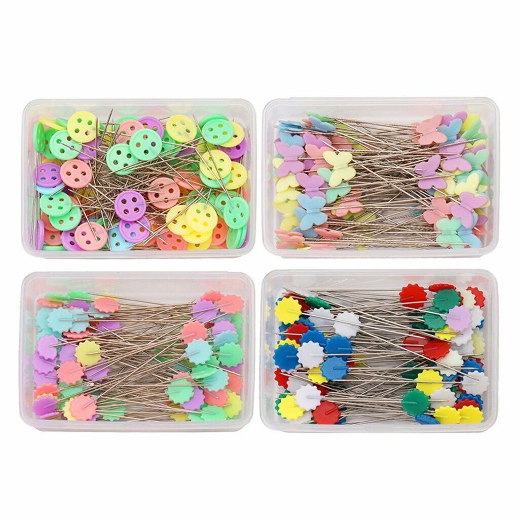 Швейные Булавки Булавки С Цветочной Головкой Безопасные Портняжные Булавки Швейная Лоскутная Игла С Фиксированным положением Иглы для Шитья Квилтинга