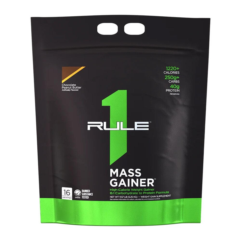 Гейнер Rule One (R1) Mass Gainer, 5120-5250 г, Вкус Vanilla Cream / Ваниль Сливки, Вес 5200 г