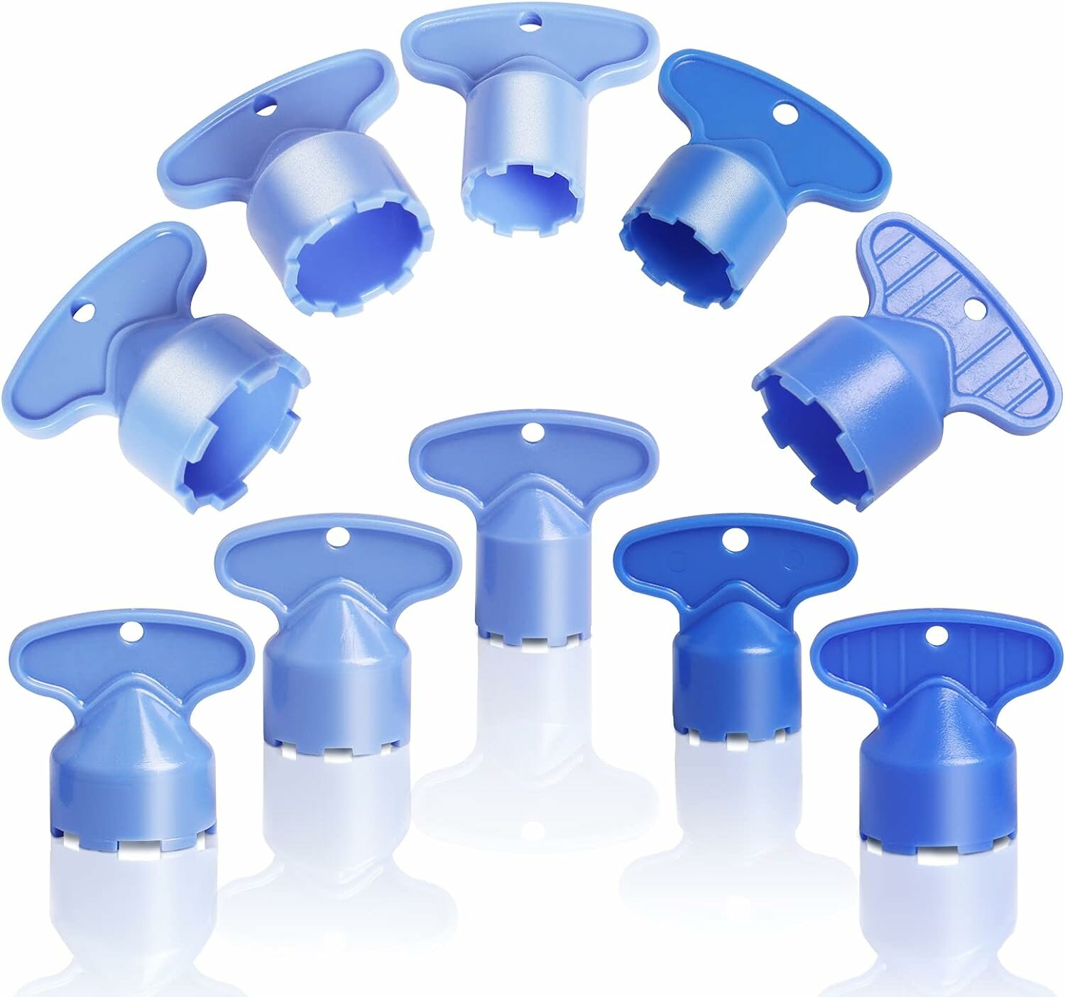 10шт Ключ для снятия аэратора кранов Cache M16.5/M18.5/M21.5/M22.5/M24, Инструмент для снятия аэратора кранов, Ключ для рецессированных аэраторов, Гайки для аэраторов раковин для кэш-аэраторов