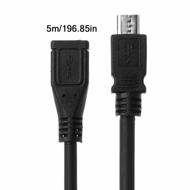 Удлинительный кабель Micro USB от мужчины к женщине-5 метров