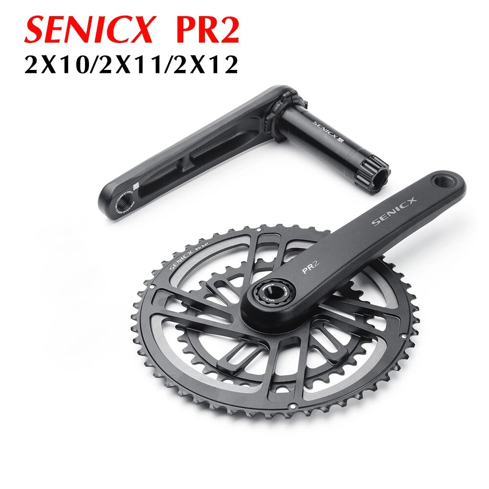 SENICX PR2 Шатуны для шоссейного велосипеда 165/172/175 мм 175mm, 30-46T