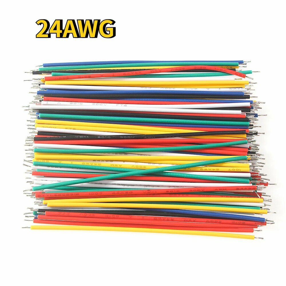 Электронные провода, 240 шт, 6 цветов, 24AWG, для пайки 24AWG-240pcs