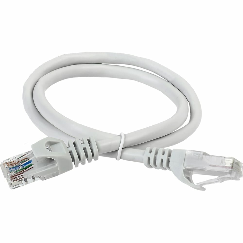 Патч-корд ITK категории 5е UTP 1 м серый PC01-C5EU-1M