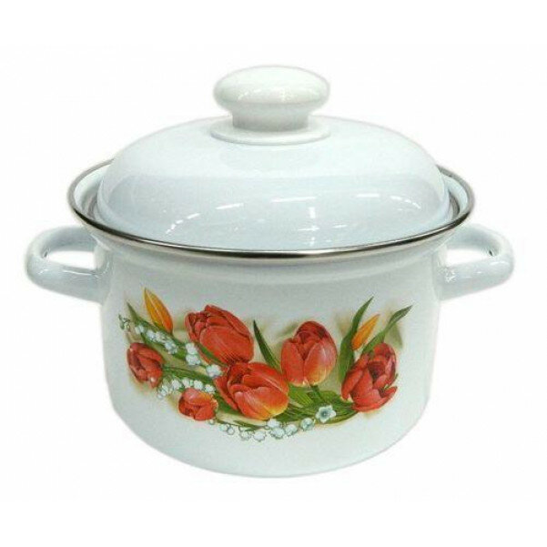 Кастрюля эмаль 2.0Л ласковый МАЙ лысьва