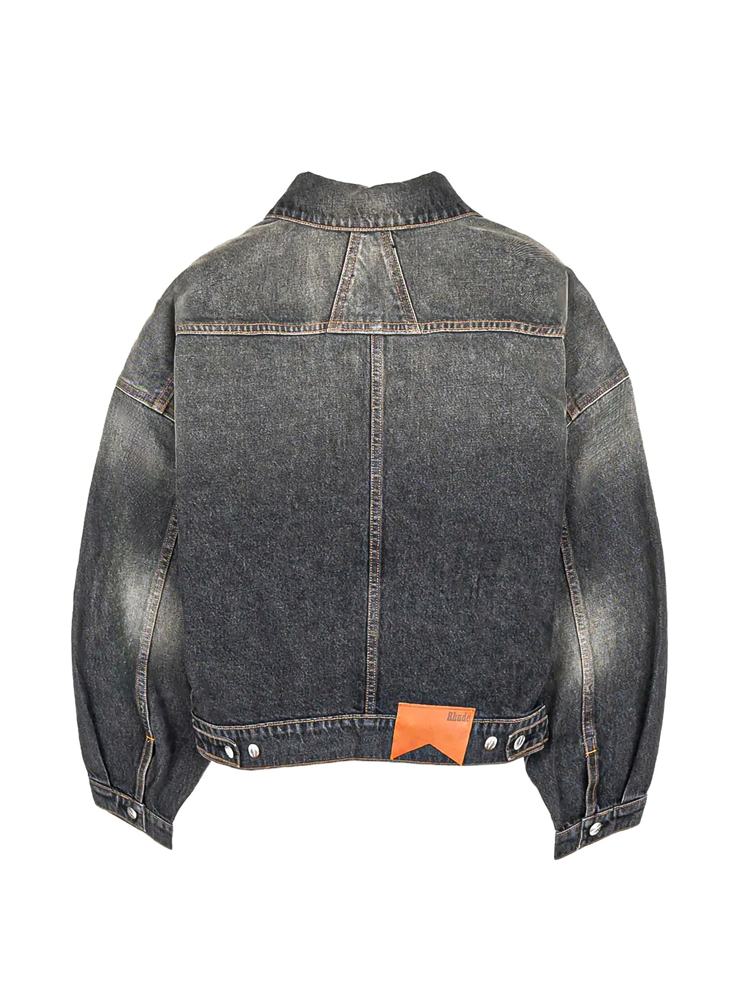 Куртка Rhude Tire denim trucker jacket, размер 50, серый — фото 1