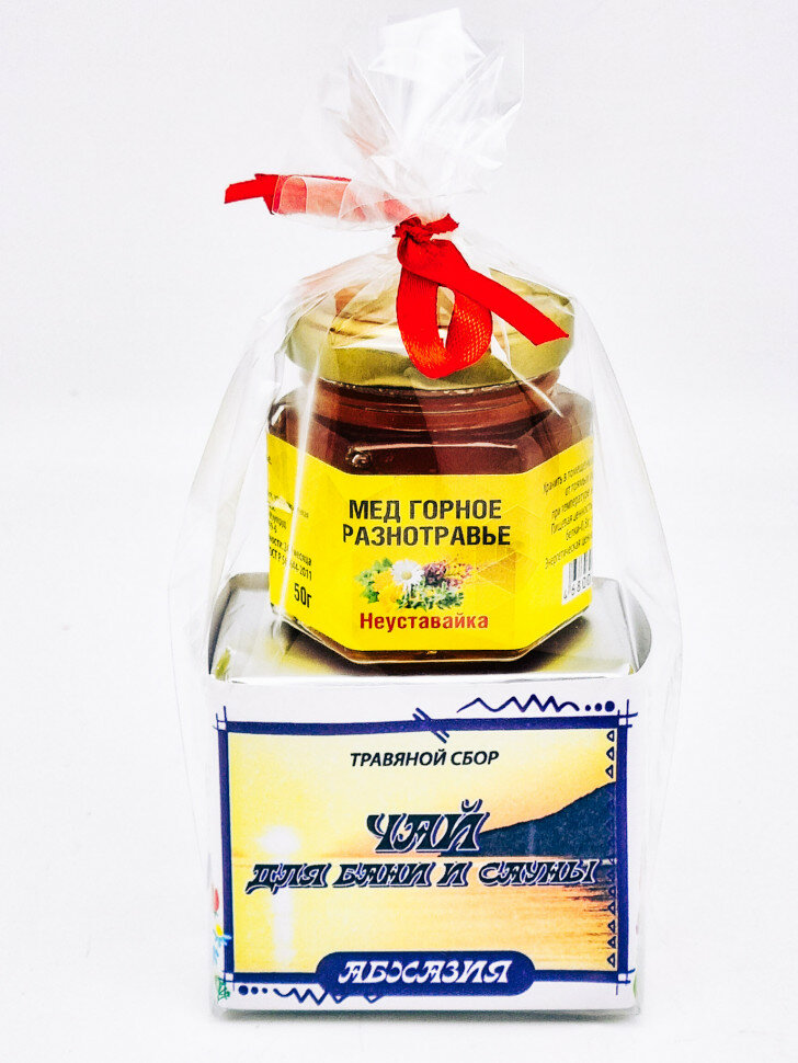 Краснополянский чай "для сауны и бани" 40гр +мед 50гр Абхазия