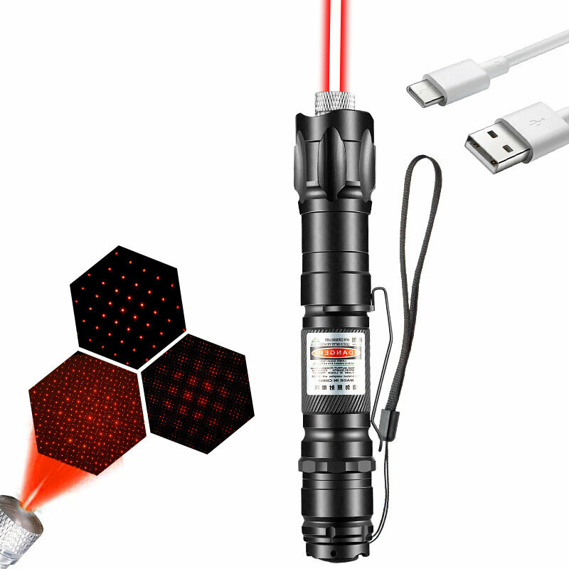 Мощный лазерный свет дальнего действия, USB-заряжаемый, для песка, указатель для автошколы, лазерный фонарик, зеленый лазерный свет