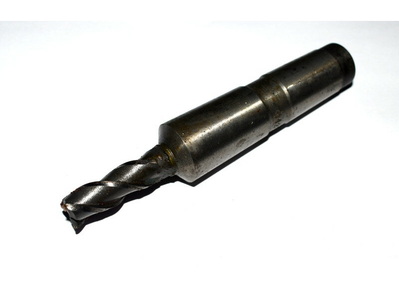 Фреза концевая 12 мм z=3 ВК8 с коническим хвостовиком КМ3 твердосплавная