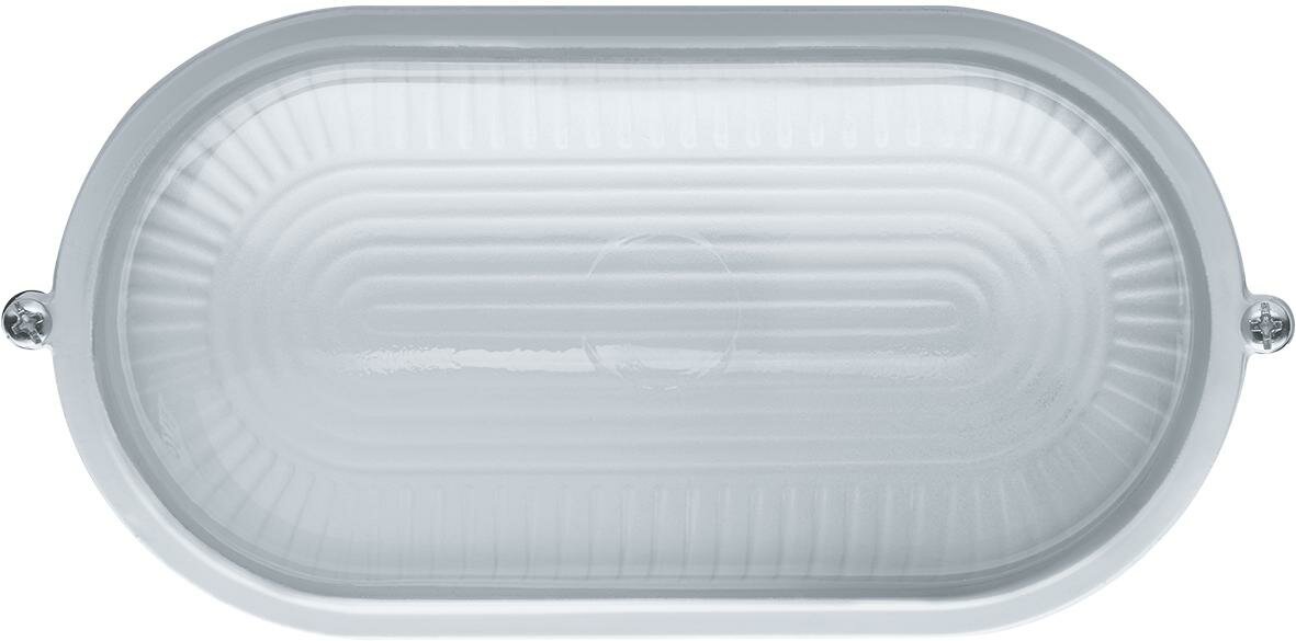 Светильник Navigator Group НПП-60 Вт, термостойкий овальный, без решетки, IP54, белый