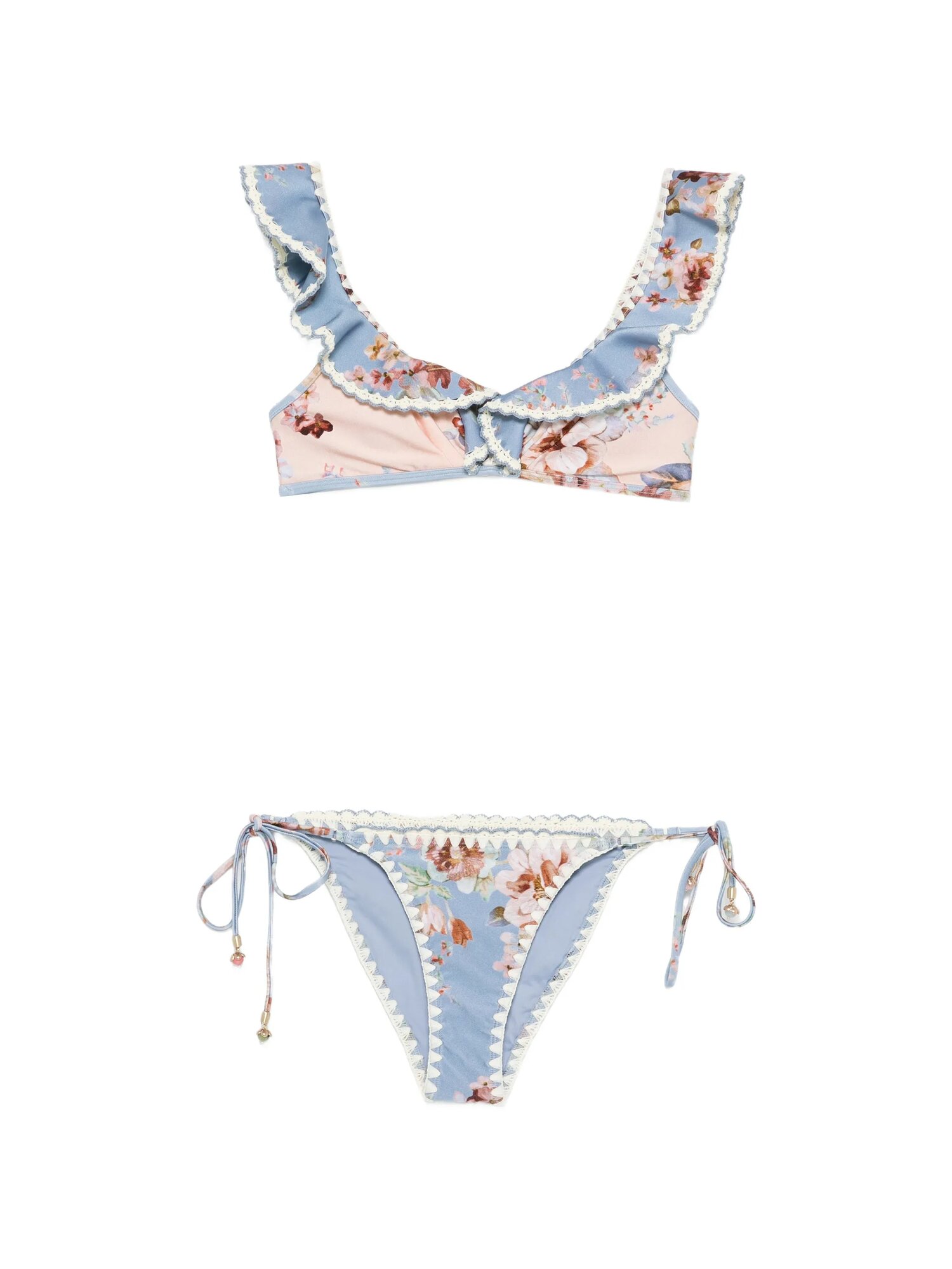 Купальник Ruffled floral bikini