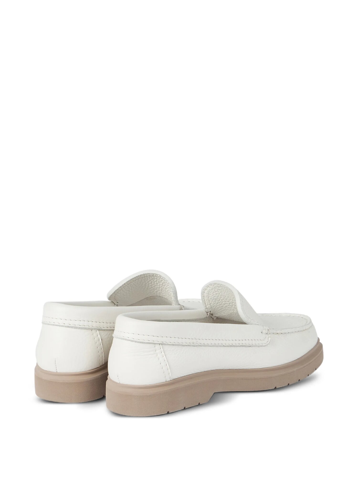 Лоферы BRUNELLO CUCINELLI Leather loafers, размер 39 — фото 1
