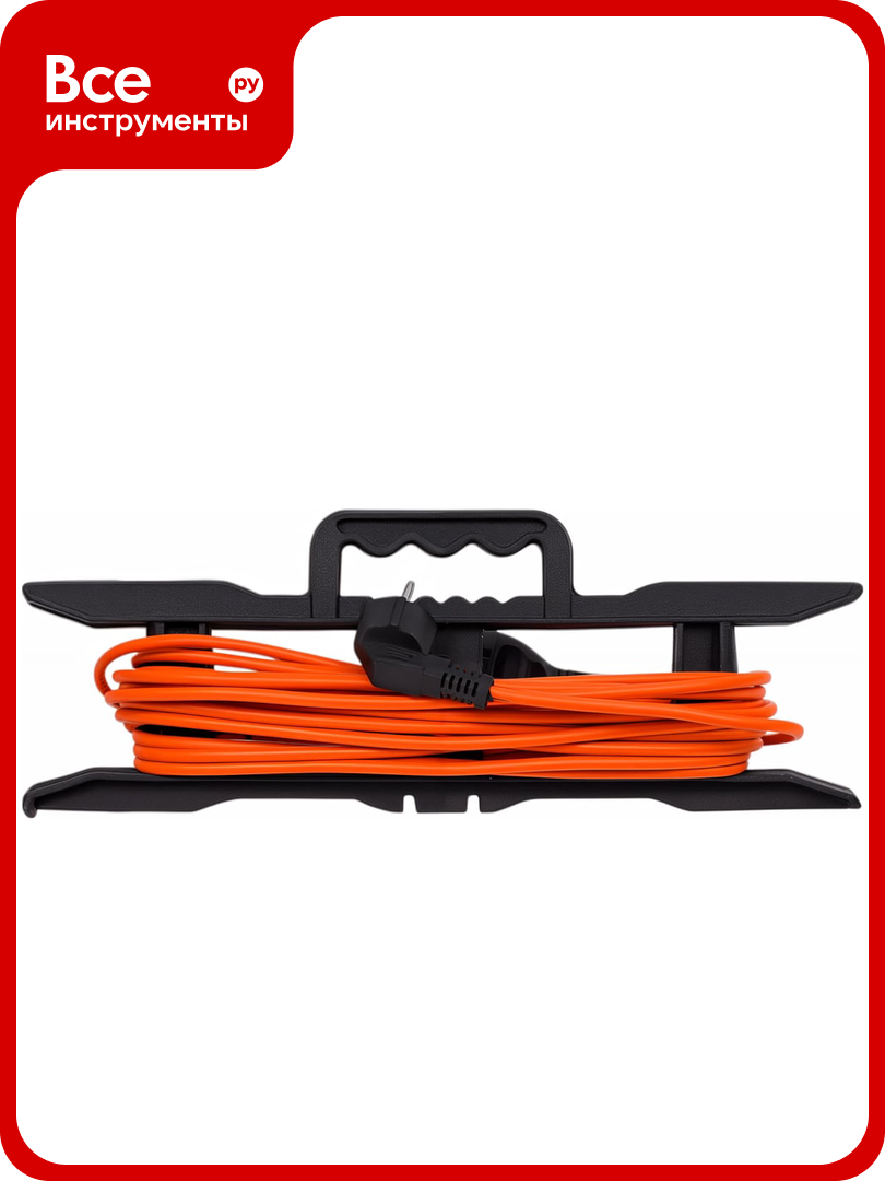 Удлинитель на рамке атлант ПВС 2x1 10 м Атом 40149, работы на даче