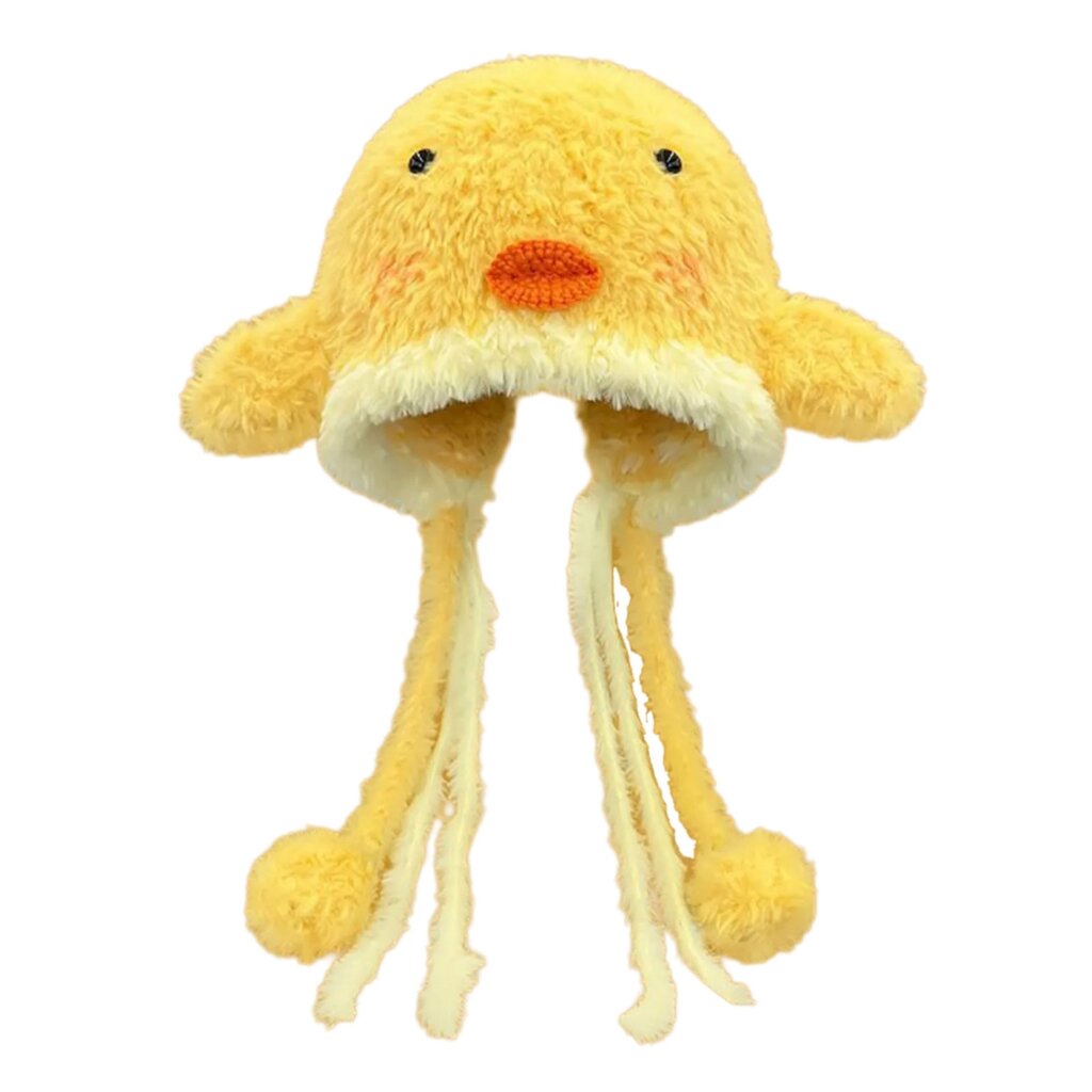 Белая куриная шляпа. Большой головной убор для езды на велосипеде и бега. Утолщенная повязка на голову.