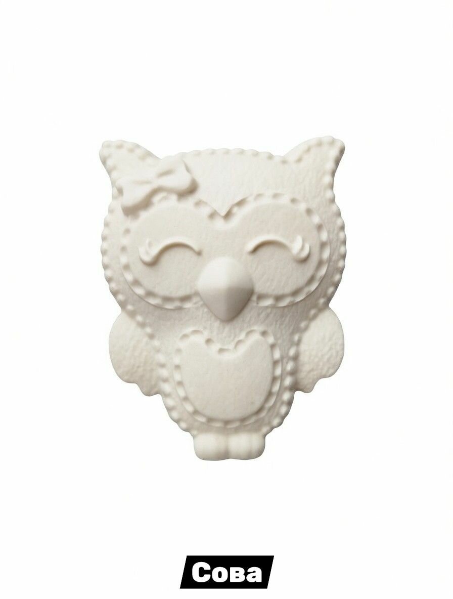 Фигурка барельеф-заготовка для творчества Сова